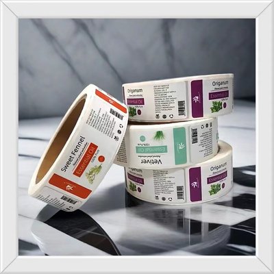 Pharmaceutical Oil Package Custom Bottle Sticker Round/Retangle Label Corner