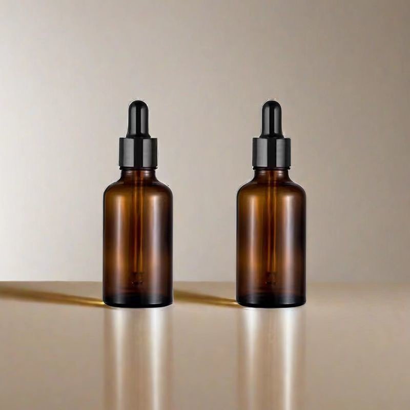 Round Dropper Bottle 20ml with Glossy Surface for Cbd Oils Package , Bottles With Labeling