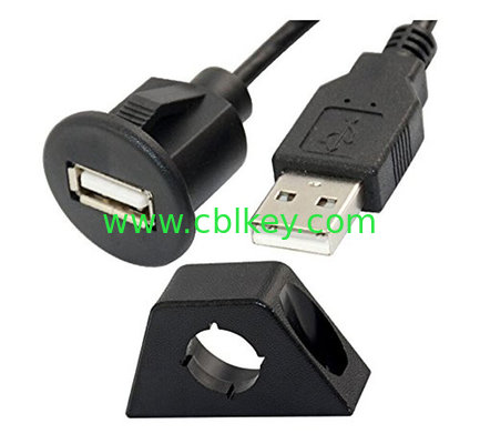 2m Mount pannel USB Extension for car ,motorcycle ,boat