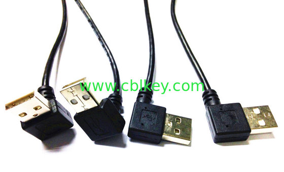 Manufacture up down right left angle usb Type A cable