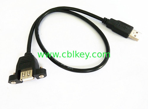 Mount pannel usb A Male to Female extension cable with screw