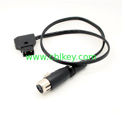 D-Tap Male to Female 4-Pin XLR Cable for Power Supply Battery Adapter 0.5M