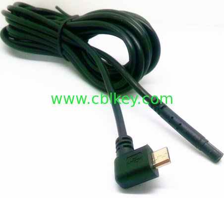 Right angle micro usb to 4pin camera cable for BM Car Camera