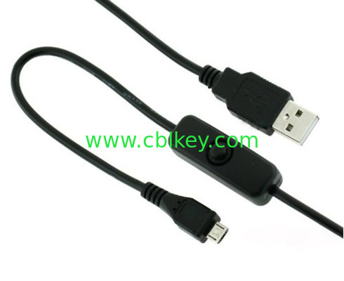 Raspberry Pi Micro USB Cable with ON / OFF Switch