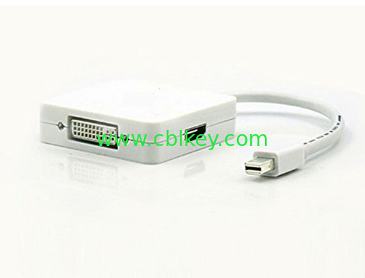 Mini DisplayPort Thunderbolt DP to DVI VGA HDMI Adapter cable For Mac Book, iMac, Mac Book