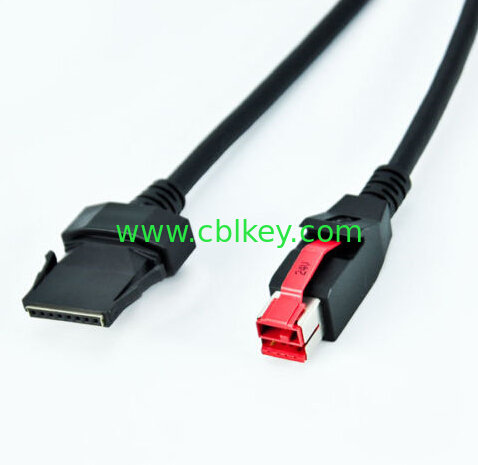 FRU40N4716 4925 3.8M 24V to 1x8 Powered USB Cable for IBM 4691