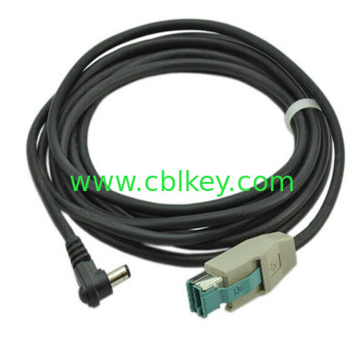 12V Powered usb to angle DC plug power cable for Epson printer