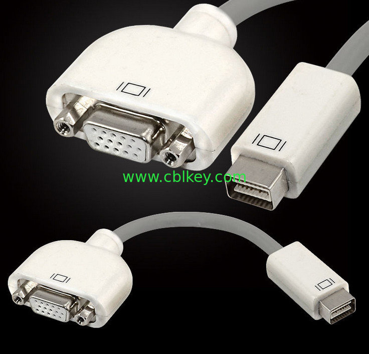 Mini DVI Male to VGA Female Adapter Convertor for Apple MacBook Display Monitor