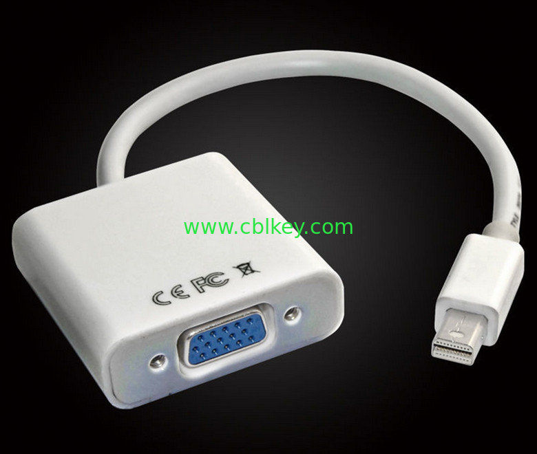 Mini DisplayPort Display Port MDP Male to VGA Cable Adapter Converter For Mac PC