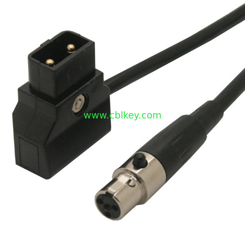 0.6M D-Tap Male to (Tinny) MINI XLR 4pin cable for VFM 5.6" Monitor