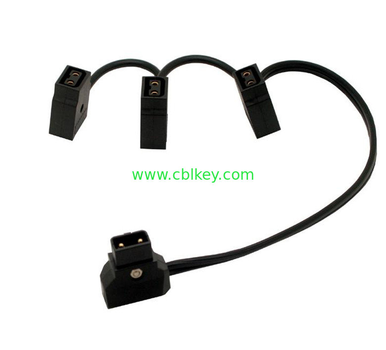 0.5M New D-Tap Male to 3 Female extension cable for BMCC Anton V mount battery