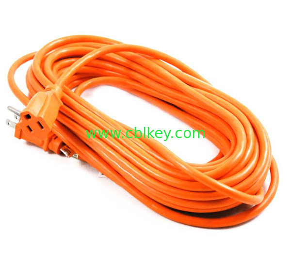 14AWG 125V 15A Outdoor Power cord in Orange color