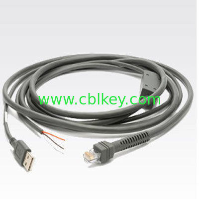 CAB-U06-S09EAR 9ft Straight USB to RJ50 10P10C Cable for Symbol scanner series