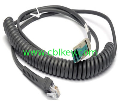 CBA-U14-C09ZAR Coiled 12V powered USB to RJ45 10P10C Cable for Motorola Symbol Scanner