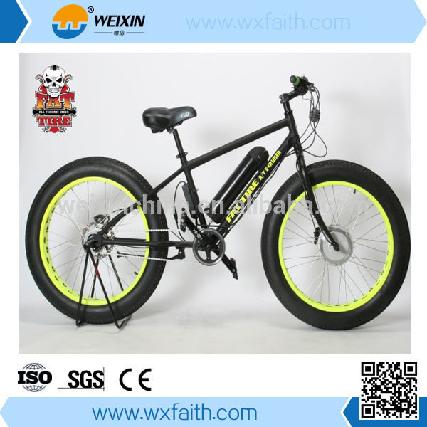 2015 strong electric fat tire beach bike electric beach cruiser bicycle with fat tire(HP-E015)