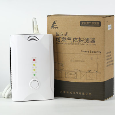 Carbon monoxide alarm with relay and shutoff valve optional for home use
