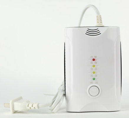 Wall mounted standalone CO alarm with relay and shutoff valve optional for home use
