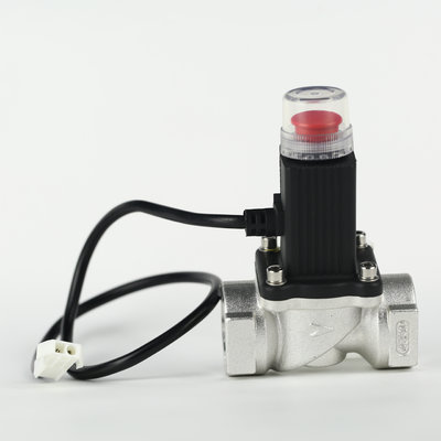 Gas automatic shut off valve DN15 for 1/2" pipeline working with gas leak detector