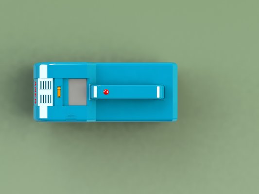 Small blue Portable explosive detector for airport, hotel,subway and police supplied by ISO factory