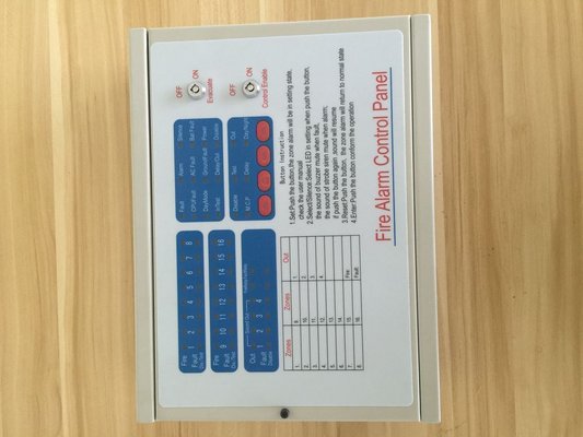 16 Zone fire alarm control panel for fire system with English version wall mounted type