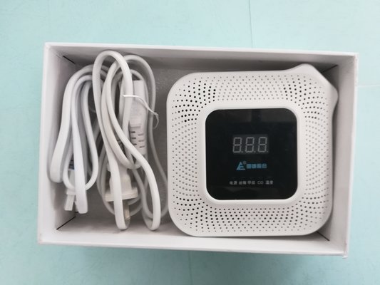 Home Dual gas detector for commercial for carbon monoxide and natural gas with flexible port for valve and power