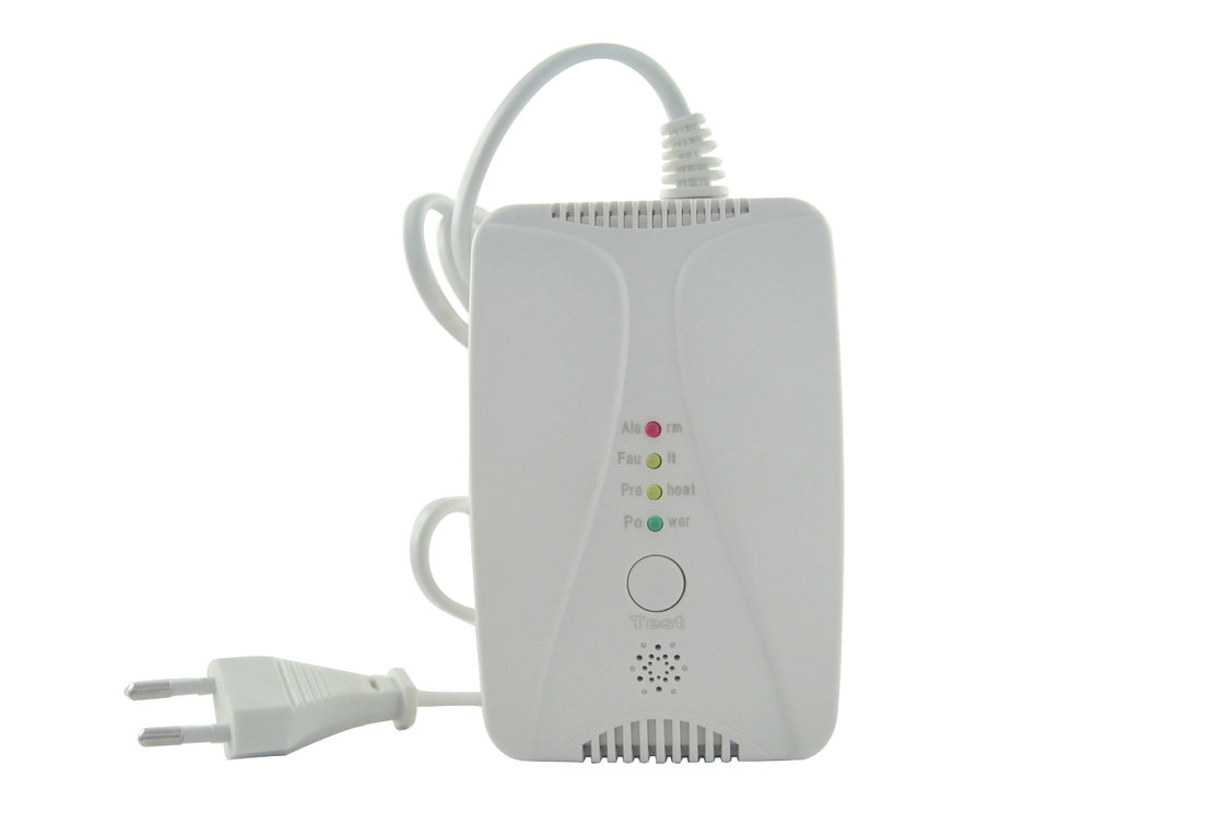 Methane gas detector alarm for commercial and kitchen use, with patented appearance and relay output