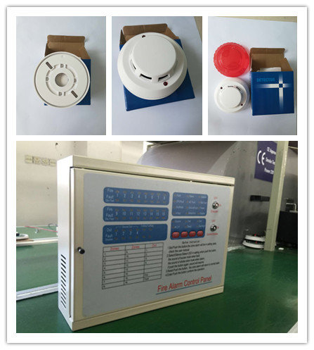 2 wired  conventional fire alarm with control panel DC12/24V with white color