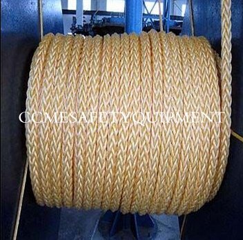 Nylon braided mooring rope, 3 strands, 6 strands, 8 strands, 12 strands