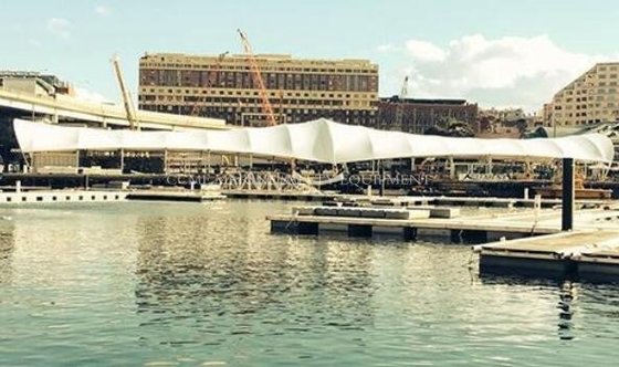 floating deck pontoon barge floating platforms with pontoons