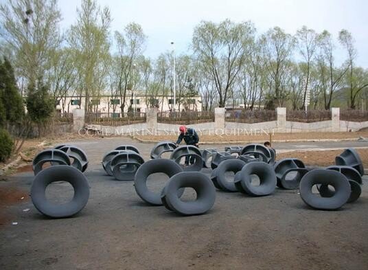 Marine  cleat fairleads with single-rollers for barge marine chocks marine bollards marine fairleads