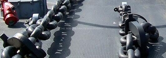 Offshore Mooring Black Tarred U2 U3 Stud link used anchor chain