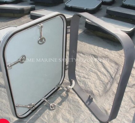 800mmx800mm marine Rectangular Window bolted type hinged and inward open type