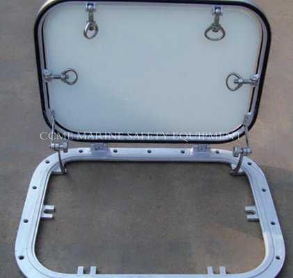 800mmx800mm marine Rectangular Window bolted type hinged and inward open type