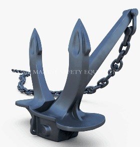 Shipbuilding Marine Casting Anchor Hall type anchor Stockless type anchor
