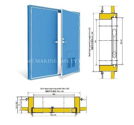 Hydraulic sliding watertight door marine door for ship use