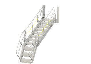 14m Accommodation Telescopic Aluminium Ladder  Marine Aluminum Gangway