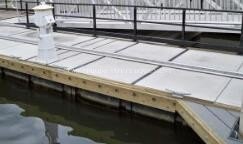 Floating dock foam plastic pontoon