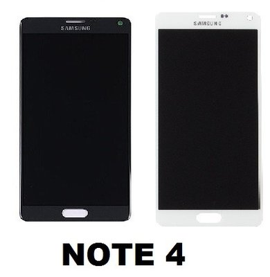 White Mobile Phone LCD Display / Samsung Note 4 LCD Digitizer