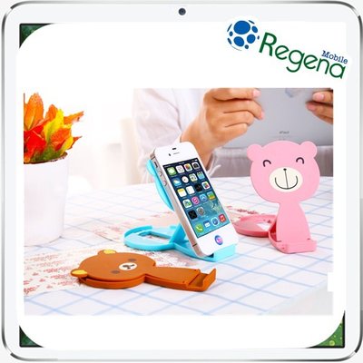 Cute Mobile Phone Accessory Mirror Pad Bracket Fold Down With 4 Buckle Design