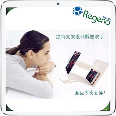Foldable Large Mobile Phone Screen Magnifier Bracket , Plastic LCD LED Screen Magnifier