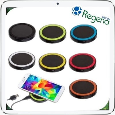 Black Mobile Phone Accessory  Wireless Charging Pad With Wireless Receiver And Usb Cable