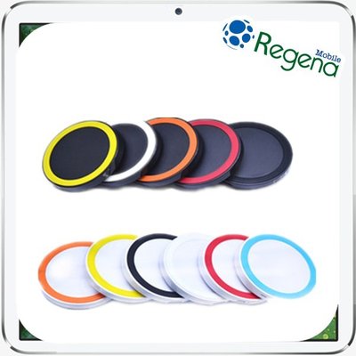 Black Mobile Phone Accessory  Wireless Charging Pad With Wireless Receiver And Usb Cable