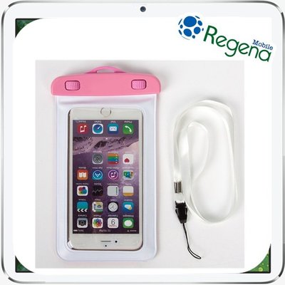 100% IPX 8 Standard Waterproof Cartoon Cell Phone ABS Case Bag With Strap