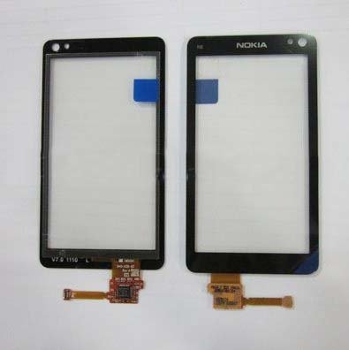Cell Phone LCD Screen Replacement For Nokia N8 , Touch Screen Assembly