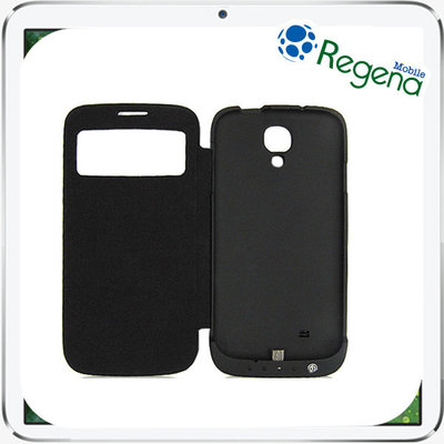 3500mah mobile phone accessories Battery Charger Case With Window Leather Cover power bank for Samsung Galaxy