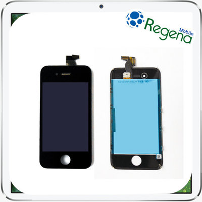 Black / White Iphone 4s Cell Phone Digitizer lcd touch screen assembly