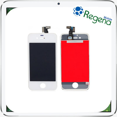 Black / White Iphone 4s Cell Phone Digitizer lcd touch screen assembly
