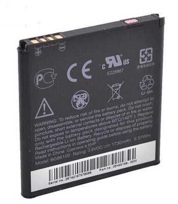 Custom 1730mAh HTC G18 Mobile Phone Batteries / Cellular Phone Battery