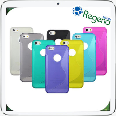 OEM Colorful Soft TPU Cell Phone Case iphone 5 , 5s Protective Cover