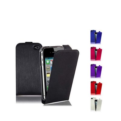 Brown PU Leather Cell Phone Protective Cases Samsung S4 Flip Cover